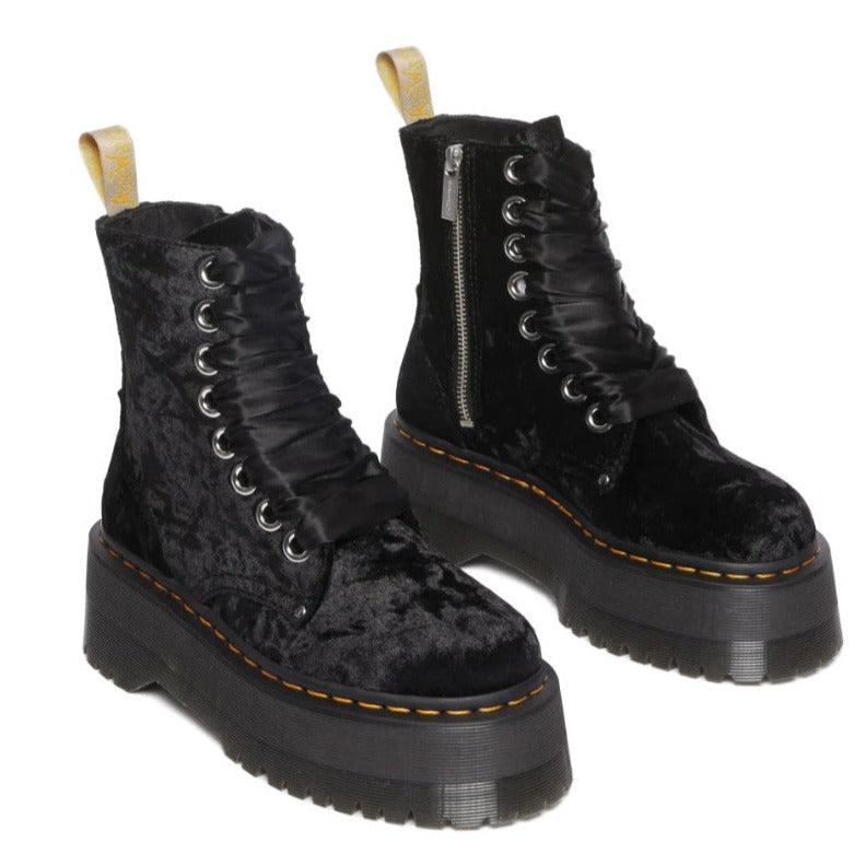 Jadon Max 8 Eye Boot Velvet – FOOL